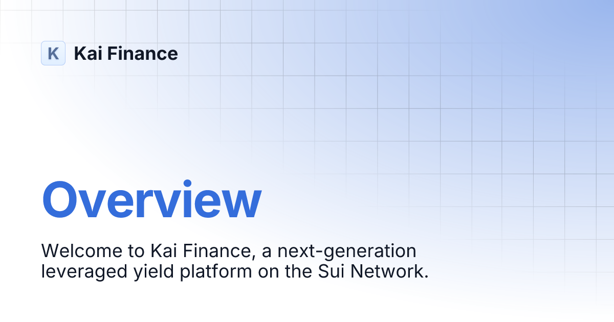 Overview | Kai Finance